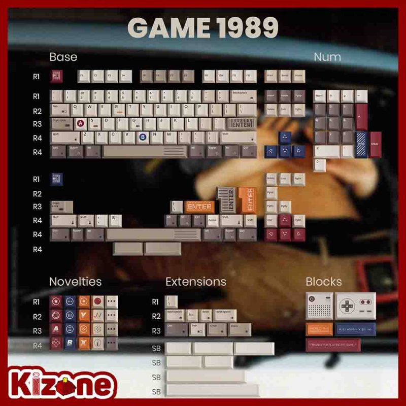 TUTKEYS Game 1989 (Warm Gray) - Kizone